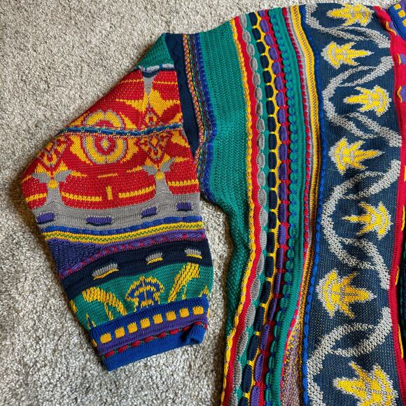 COOGI | Sweaters | Vintage Coogi Sweater Neon Crayon Vibrant Mens M ...